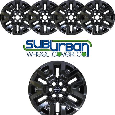 FITS 2022-2023 Nissan Frontier SV # 7261-GB 17" Gloss Black Wheel Skins ...