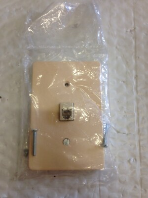 Wall Phone Jack Mounting Plate w/Screw Terminals 630 Type Connecting ...