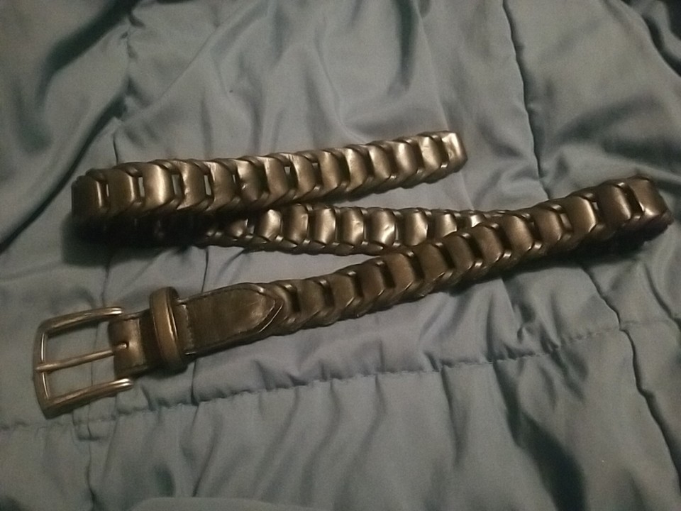 Vintage Billy Belts California Western Belt Size 28 Braided Black ...