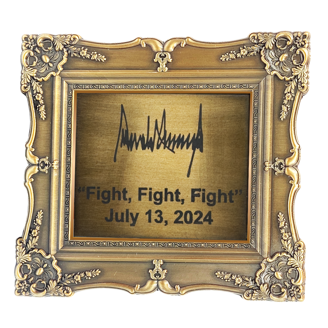 DD-021 President Donald J. Trump Fight Fight Fight Frame Artwork ...