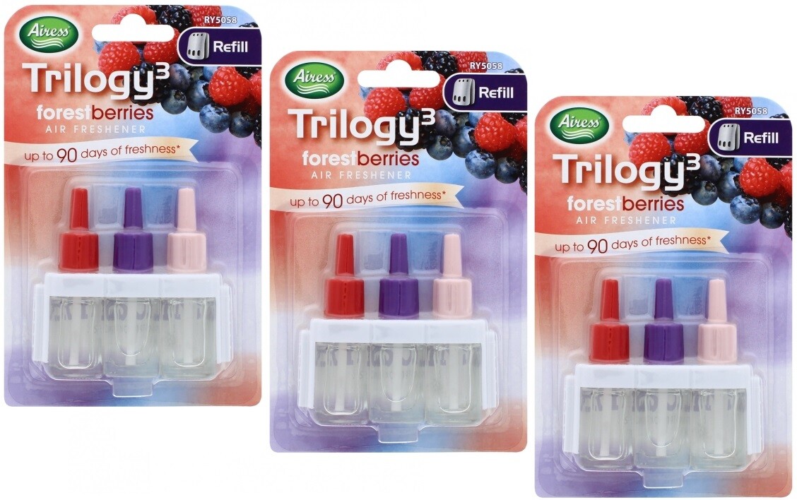 3PK 3VOLUTION PLUG IN AIR FRESHENER REFILLS TRILOGY3 AMBI PUR ...