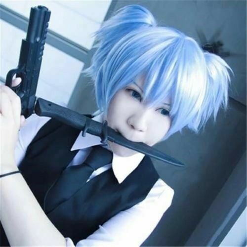 For Cosplay Assassination Classroom Shiota Nagisa Wig Costume+Cap | eBay