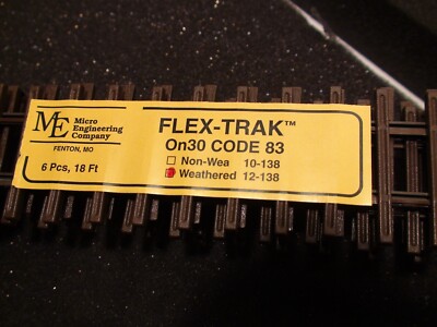 ON30 Micro-Engineering #12-138 ON30 SCALE Code 83 Flex Track WEATHERED ...