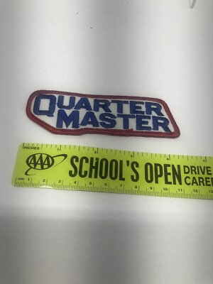 QuarterMaster Embroidered Patch Racing NASCAR Uniform Hat Jacket | eBay