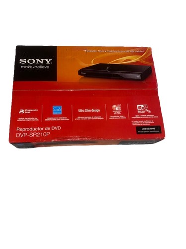 Sony DVD Player DVP-SR210P Progressive Scan Ultra Slim Black NEW | eBay