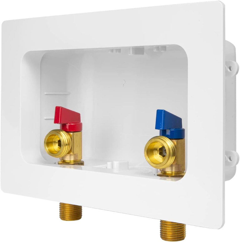 Premium Washing Machine (Laundry) Outlet Box with Center Drain, 1/2 ...