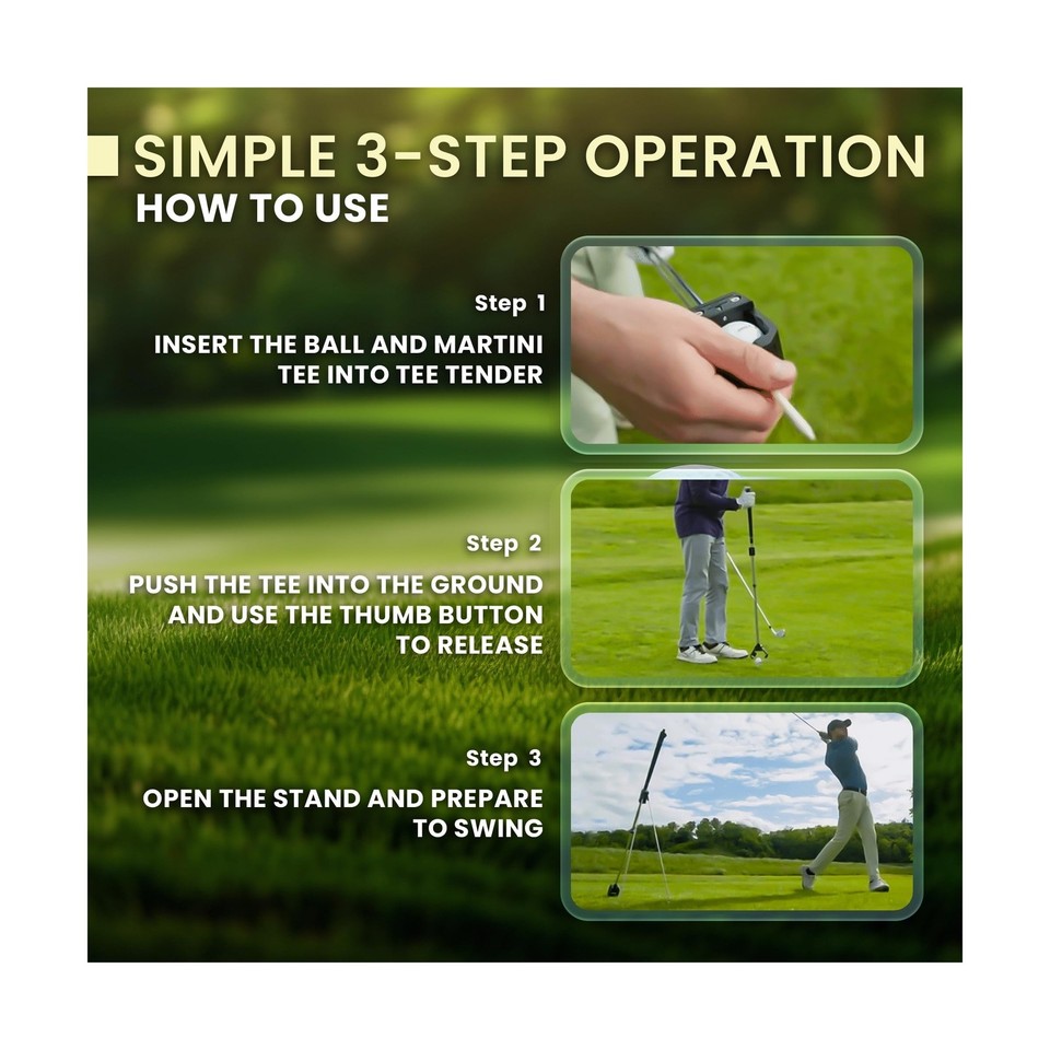 Premier Martini Tee Adaptive Golf Ball Teeing Device for All Golfers ...