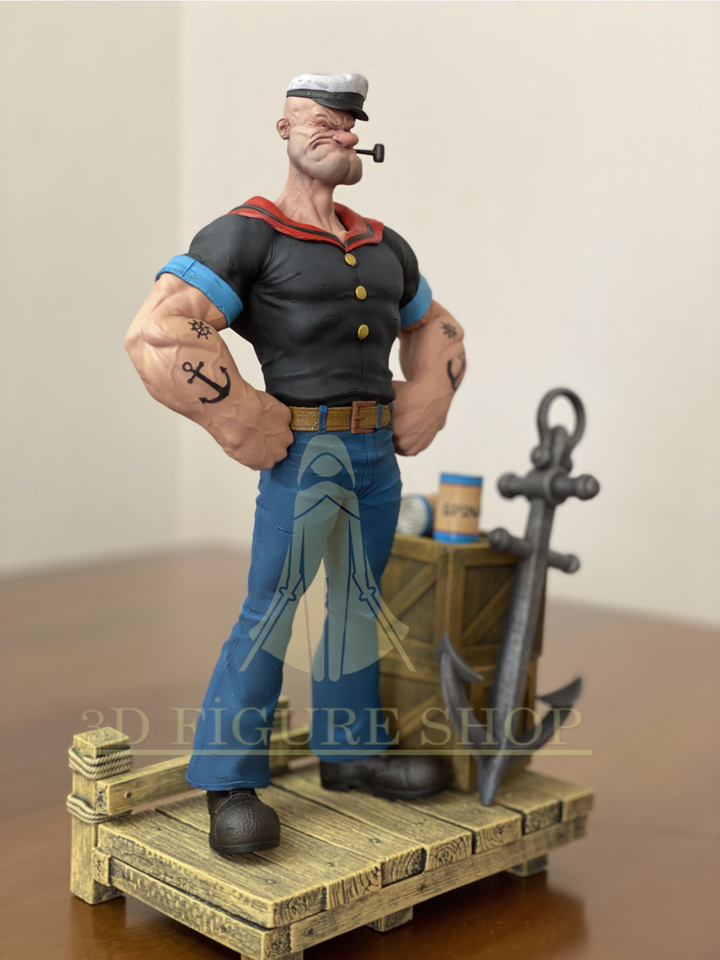 Popeye/3d Figure/Professional Painted | eBay