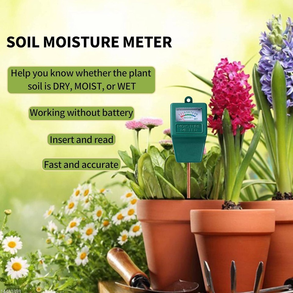 IUSEIT Soil Moisture MeterSoil Hygrometer for Plants Soil Water Gauge ...