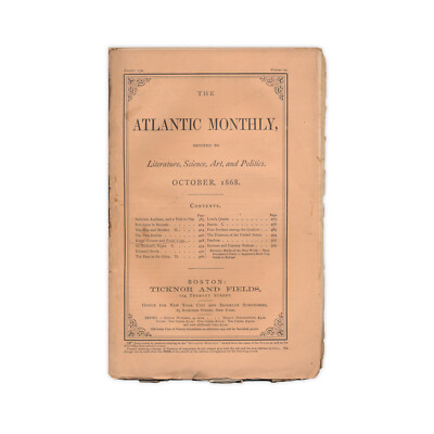 The Atlantic Monthly - antique literature, arts and politics magazine ...