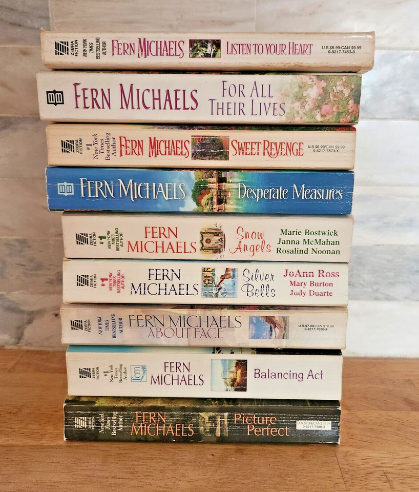 Fern Michaels Lot of 9 Paperback Books - Romance Novels FREE SHIPPING ...