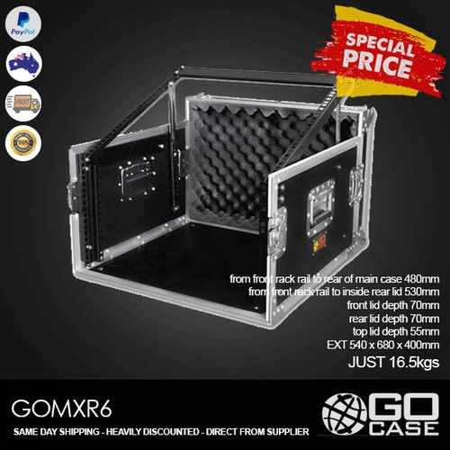 GOMXR6 ATA Road Case 6RU 6u Mixer Rack Flight Go Case | eBay Australia