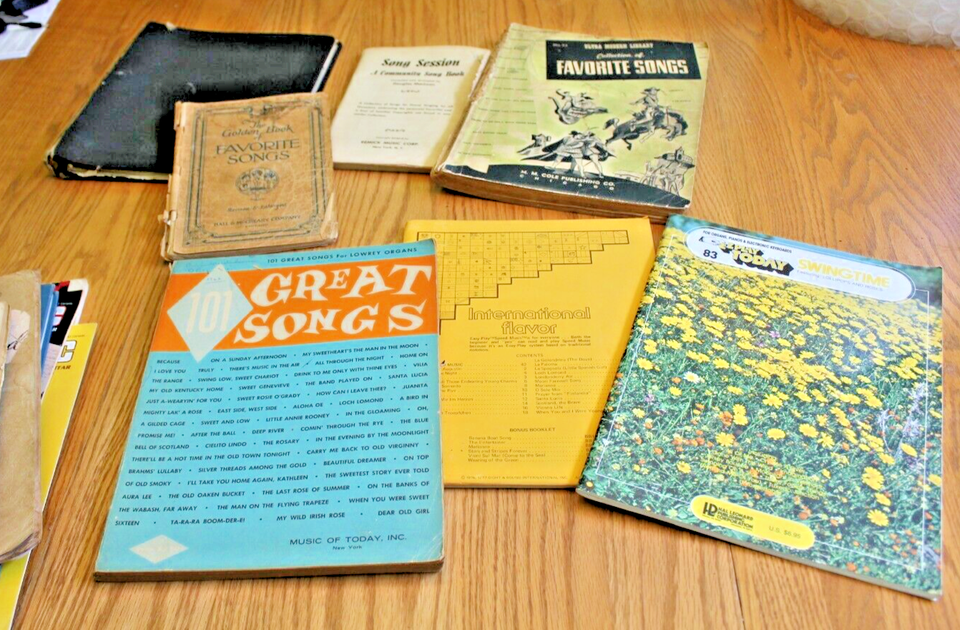 16 Vintage Music Books - Piano, Lowrey Organ, Orchestra, Violin, Steel ...