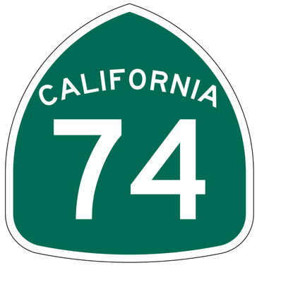 California State Route 74 Sticker Decal R1164 Highway Sign | eBay
