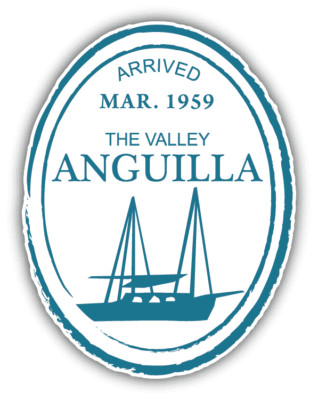 The Valley Anguilla Grunge Travel Stamp Car Bumper Sticker Decal | eBay