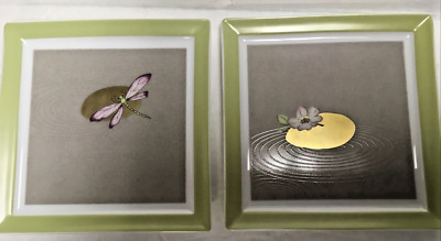 Lot of 2 Bernardaud orderve plate(Appetizer Plate) 5 1/4" Square Galet ...