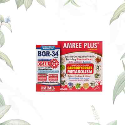 Aimil BGR34 100 Tabs + Amree Plus 60 tabs , Carbohydrate Metaboliser ...