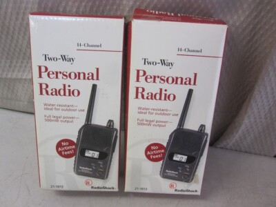 Lot of 2 Radio Shack 21-1813 Wireless Handheld Two-Way Personal FM ...