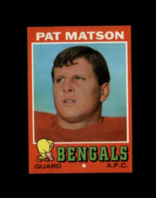 1971 Topps Football #072 Pat Matson STARX 8 NM/MT CS63101 | eBay
