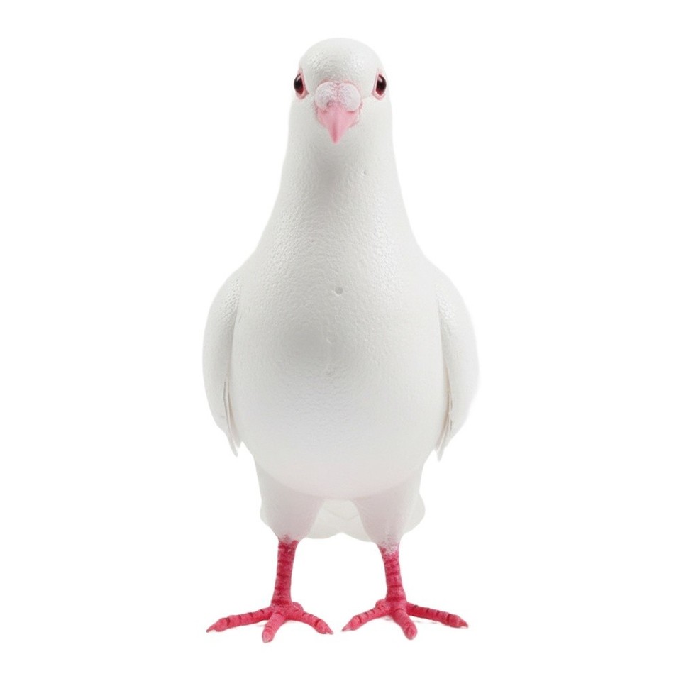 Large Foam Pigeon Model with Cardboard Wings for Home and Garden Decor ...