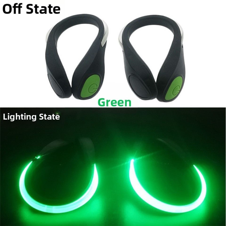Adjustable Brightness LED Shoe Clip Light for Running Cycling and ...