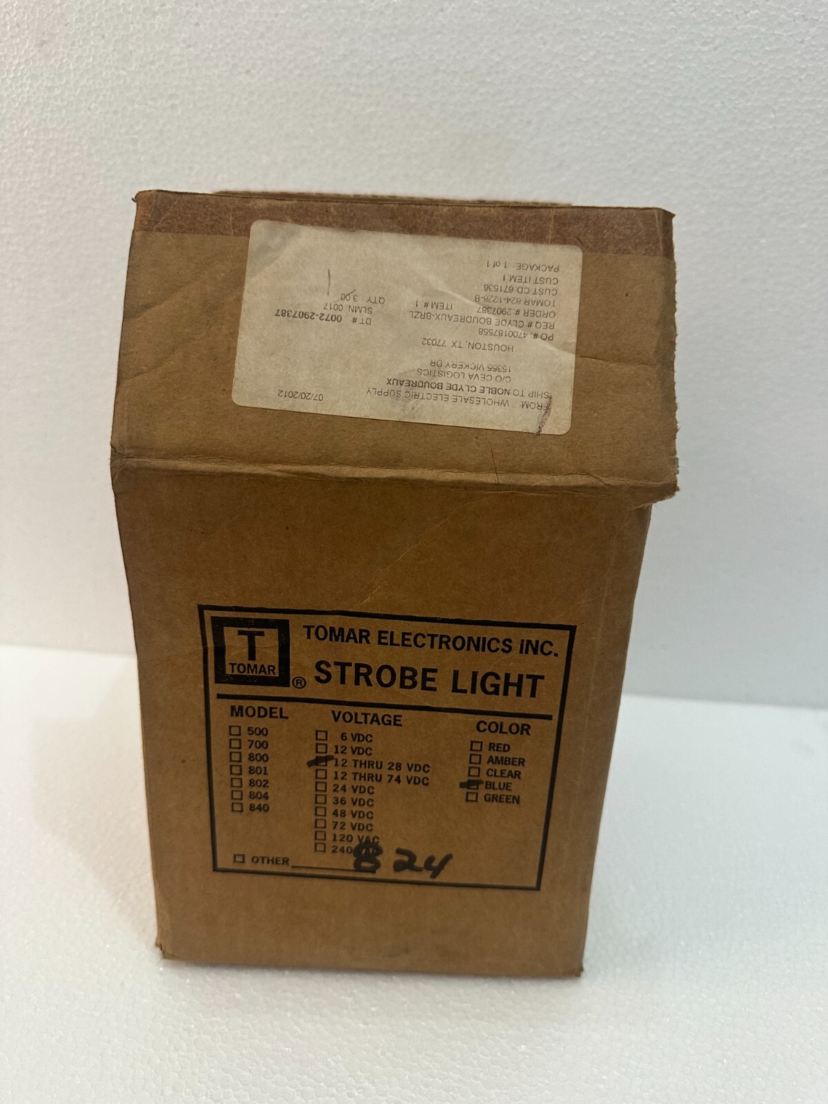 Tomar 824-1228 Blue Strobe Light USA Free Shipping | eBay