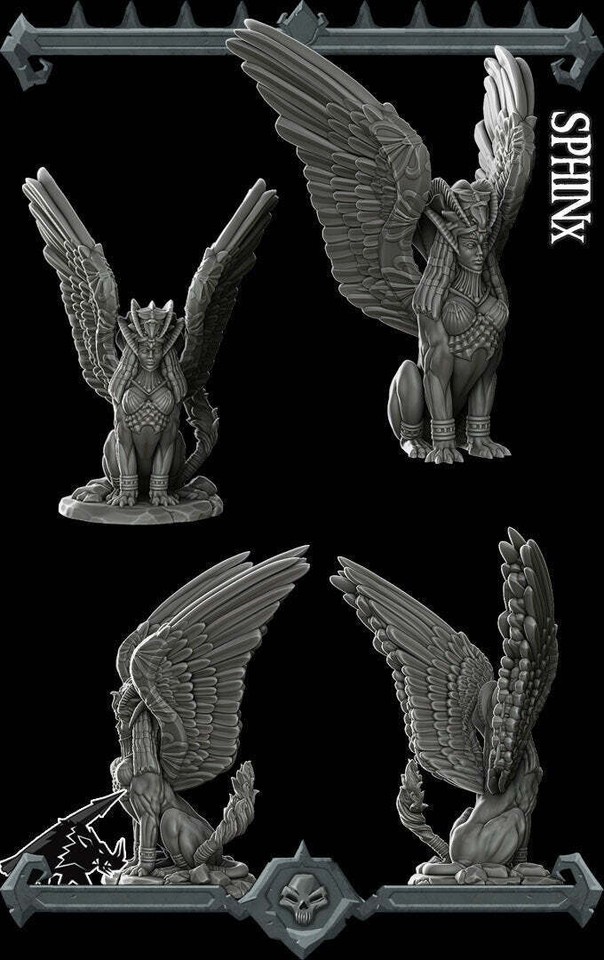 Sphinx - Wargaming Miniatures Monster Rocket Pig Games D&D, DnD | eBay