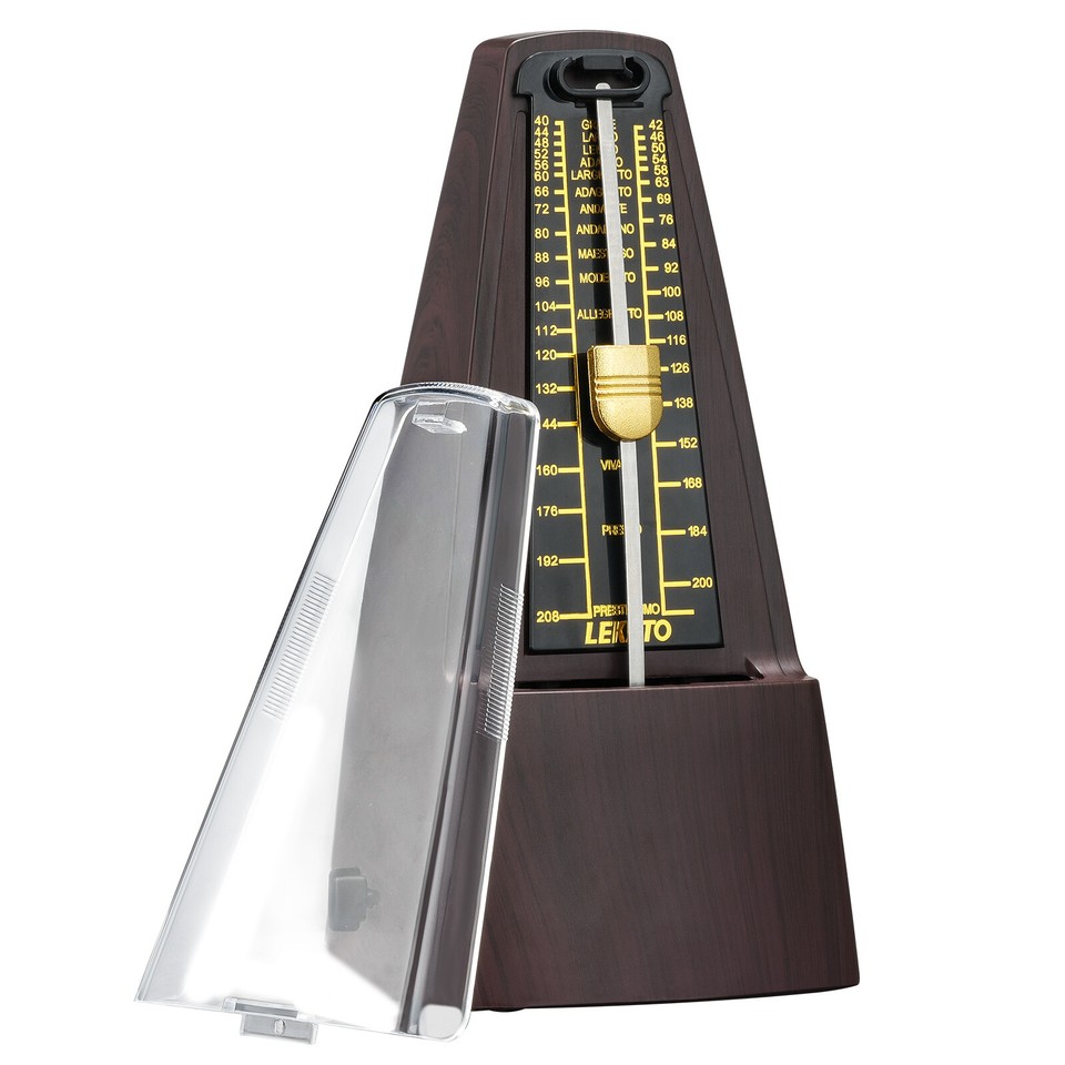 Metronome Watch LEKATO Wooden Mechanical Metronome - Classic Pyramid ...