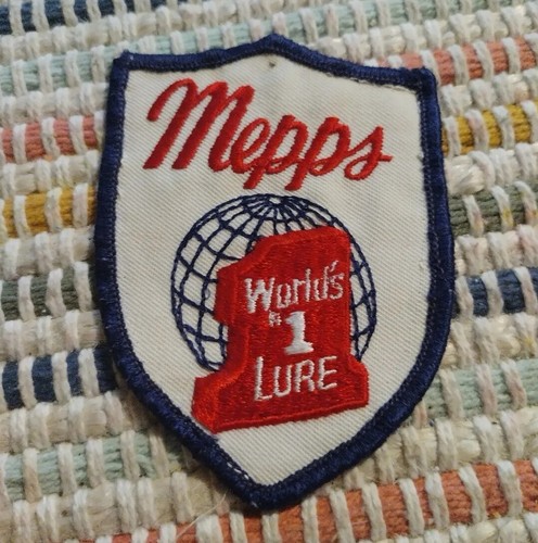 Vintage, MEPPS Fishing Lure Advertising Patch Worlds #1 Lure | eBay