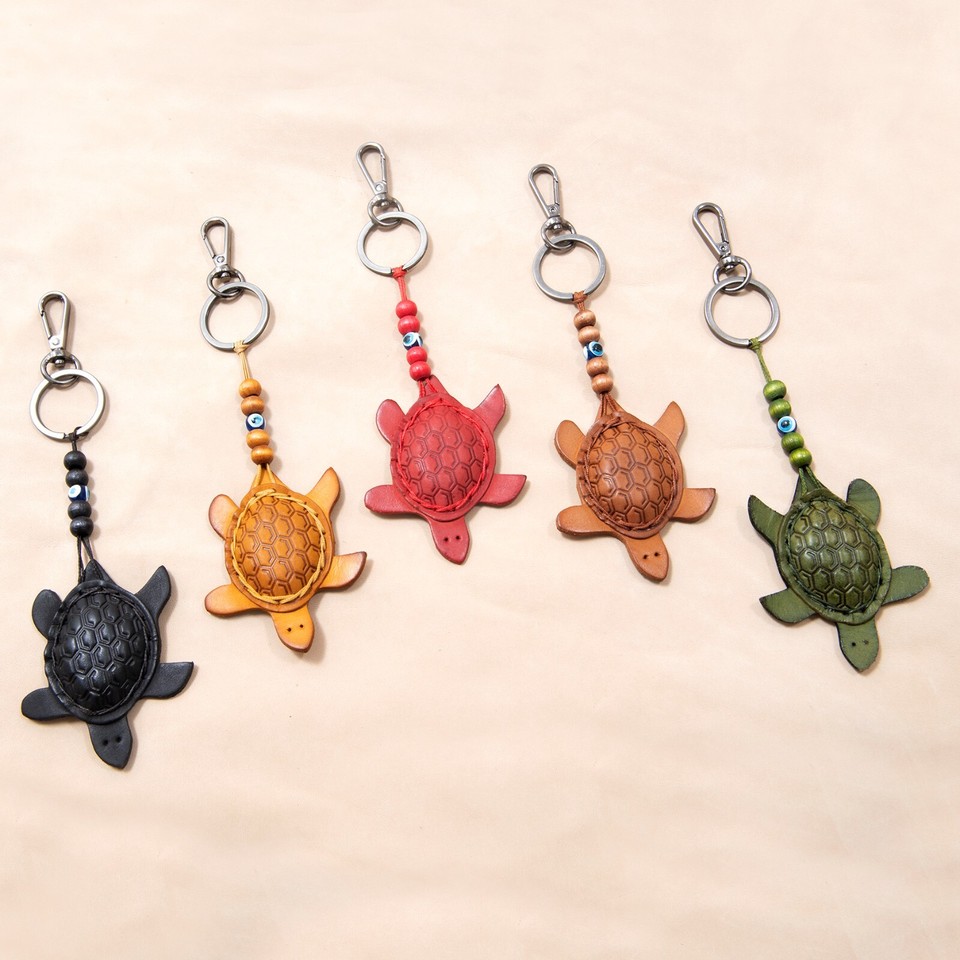 Leather Elephant Keychain, Charm for Women's Purse & Bags | Handmade ...