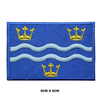 CAMBRIDGESHIRE County Flag Logo Embroidered Sew/Iron On Patch Patches | eBay UK