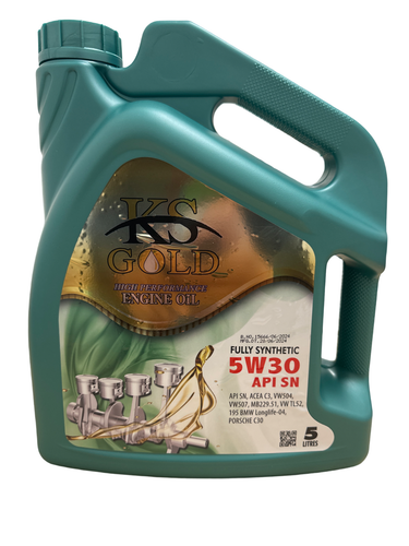 KS Gold 5w30 Fully Synthetic 5L Long Life Engine Oil Low Saps C3 dexos2 ...