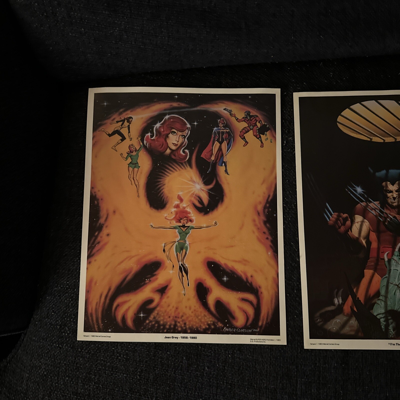 Marvel Superheroes X-Men Wolverine Portfolio Set four prints 1983 ...