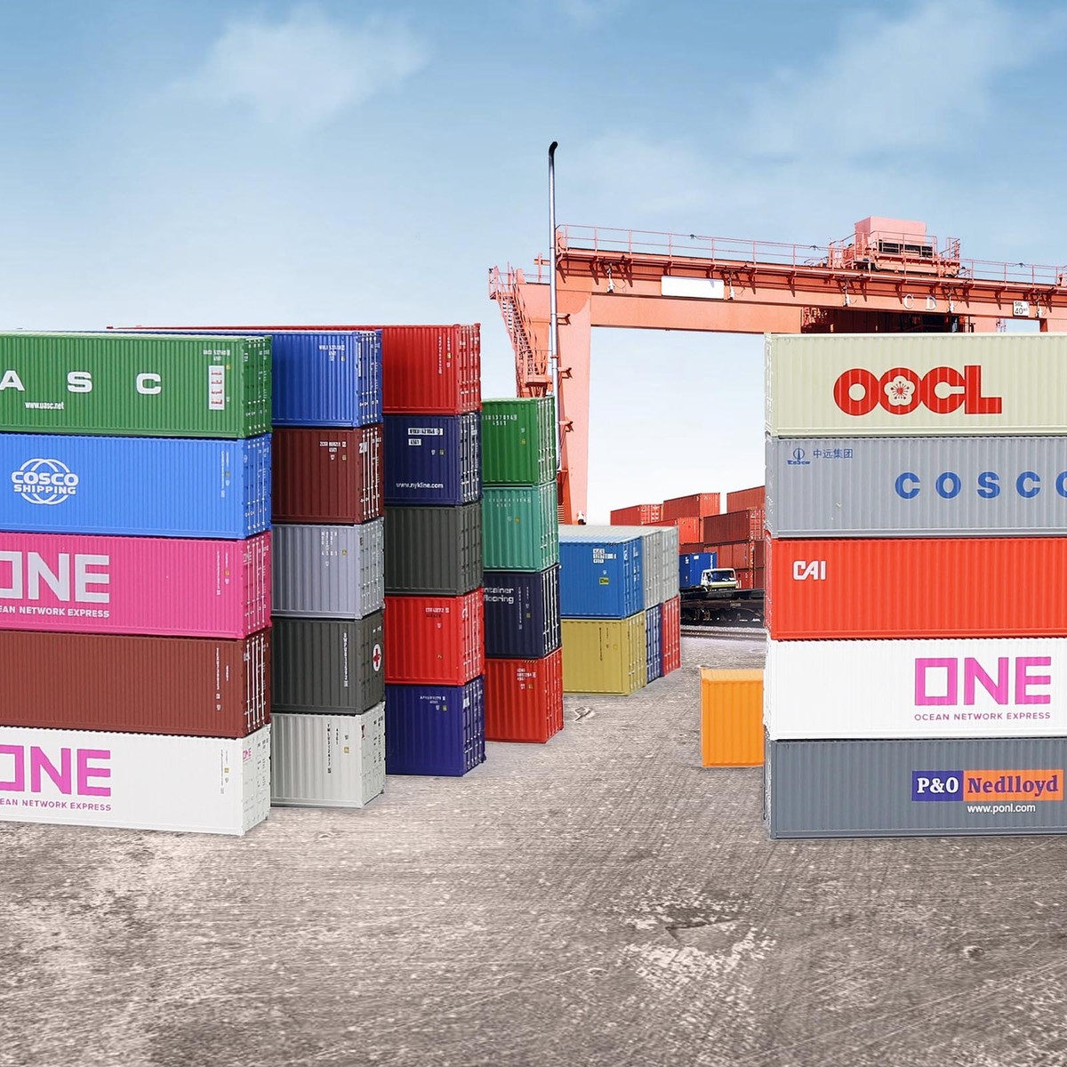 N Scale Containers N Scale 1:160 20ft Shipping Container Model ...