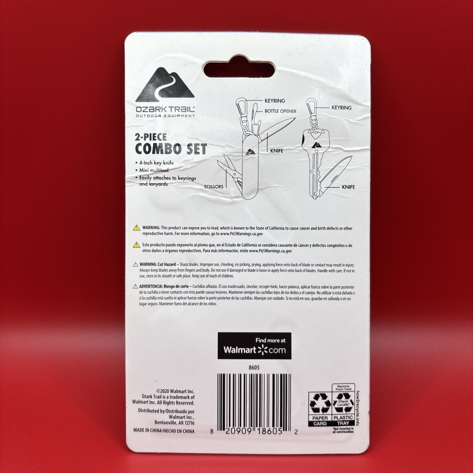 OZARK TRAIL-2 PIECE KEY CHAIN COMBO SET-KNIFE & MULTI TOOL!!!!!!!!!! | eBay