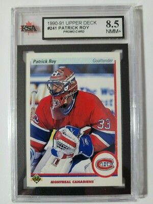Patrick Roy 1990-91 UD PROMO Hockey Card KSA Graded 8.5!!! | eBay