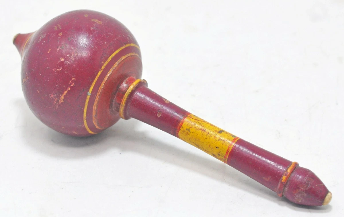 Vintage Wooden Baby Rattles