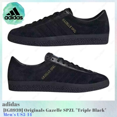 adidas Originals Gazelle SPZL Triple Black IG8939 Men's US5-14 NEW | eBay
