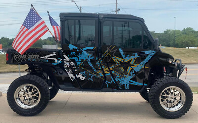 Wrap Graphics Kits VINYL DECALS Sticker Black Camo 2020+ Can-Am ...