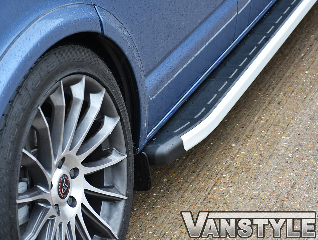 FITS VW T6 TRANSPORTER SWB 15> ALUMINIUM SIDE STEP CLUMBER STYLE ...