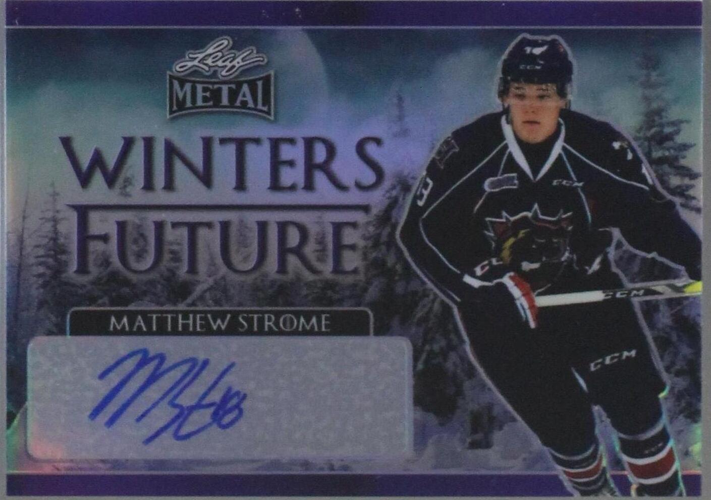 2016-17 Leaf Metal - Winters Future Matthew Strome #WF-MS2 Purple /10 ...