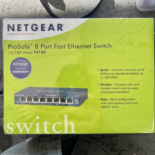 NETGEAR ProSafe (FS108) 8-Ports External Switch 606449003208 | eBay