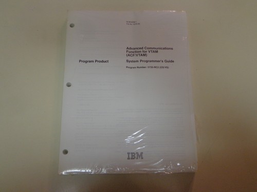 IBM Advanced Communications Functions for VTAM Reference Manual | eBay