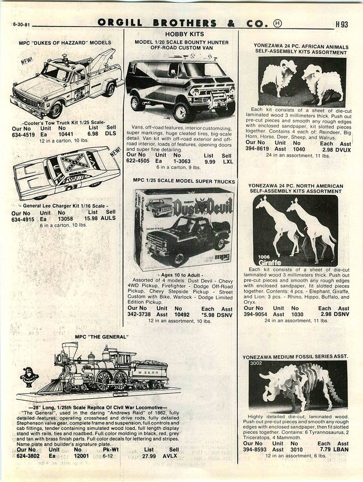 1981 ADVERT Stanzel Electronic Scoot Toy Air Car Plane General Lee ...