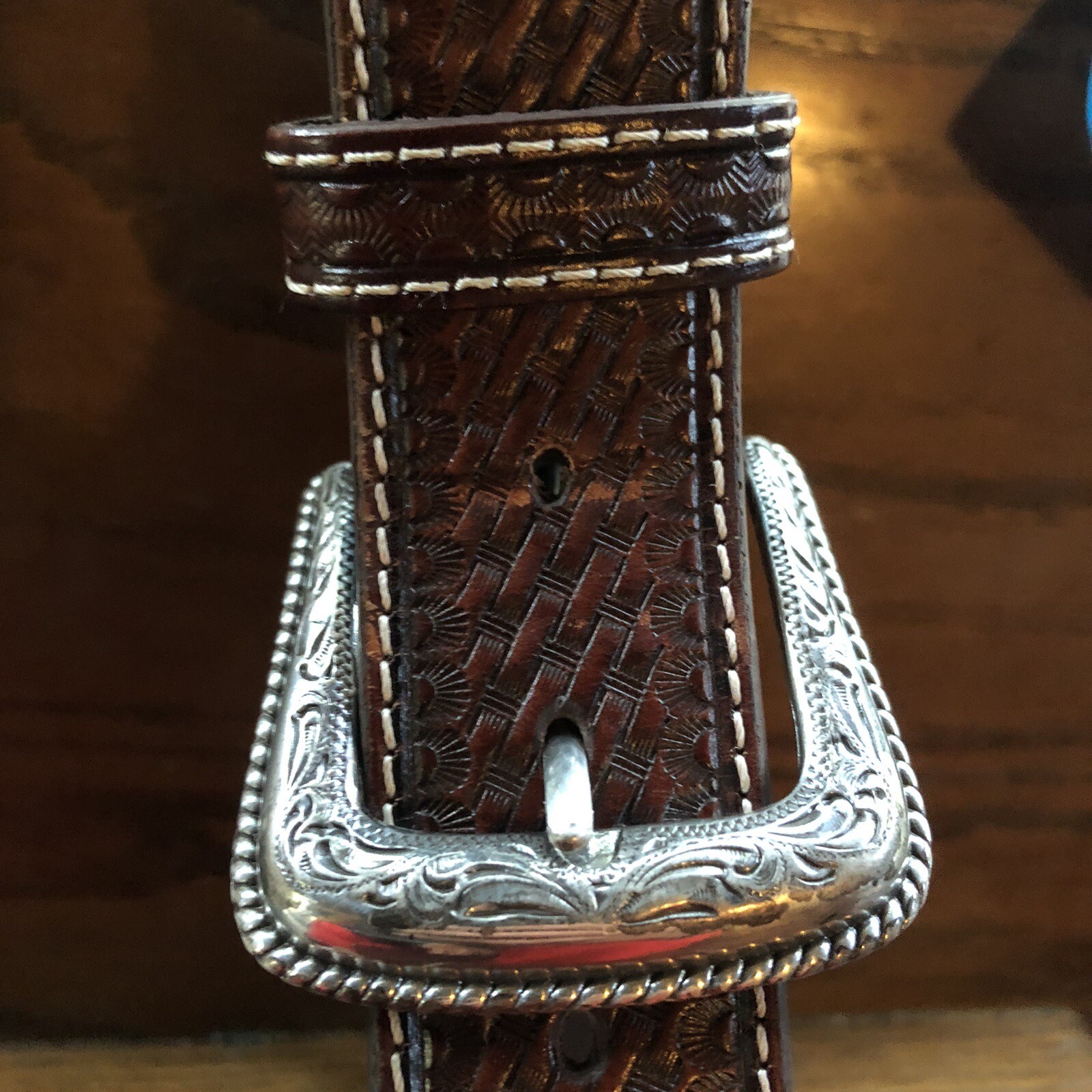 Cavenders Belt Mens Size 36 With Buckle Western Work School Church ...