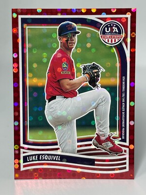 2024 Panini USA Stars & Stripes LUKE ESQUIVEL #122 Red Parallel 028/199 ...