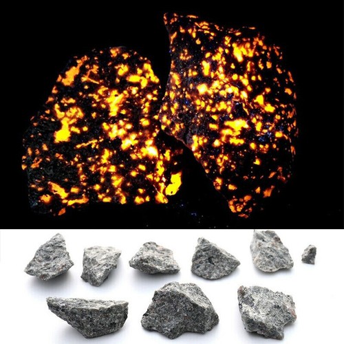 Rough Sodalite Crystal UV Fluorescent Fire Syenite Mineral Natural ...