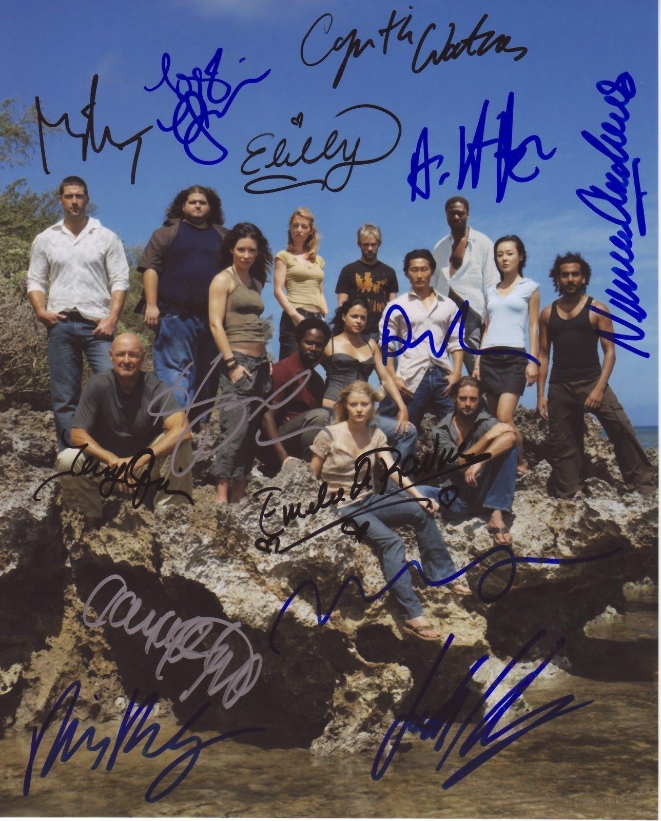 LOST CAST AUTOGRAPH SIGNED PP PHOTO POSTER | eBay UK