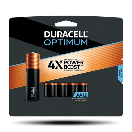 Duracell Optimum AA Extra Life Best Performing Batteries 12 Pack | eBay