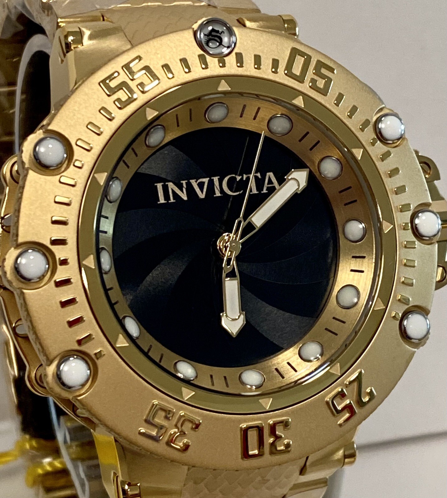 52mm Black SHUTTER Auto Skeleton |Gldtn Bracelet SUBAQUA NOMA VII ...